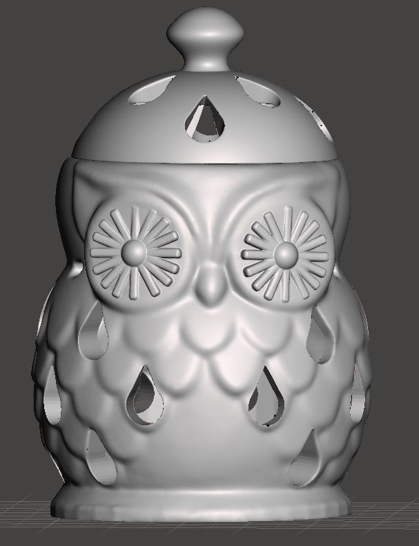 light owl 3D model 3D printable | CGTrader