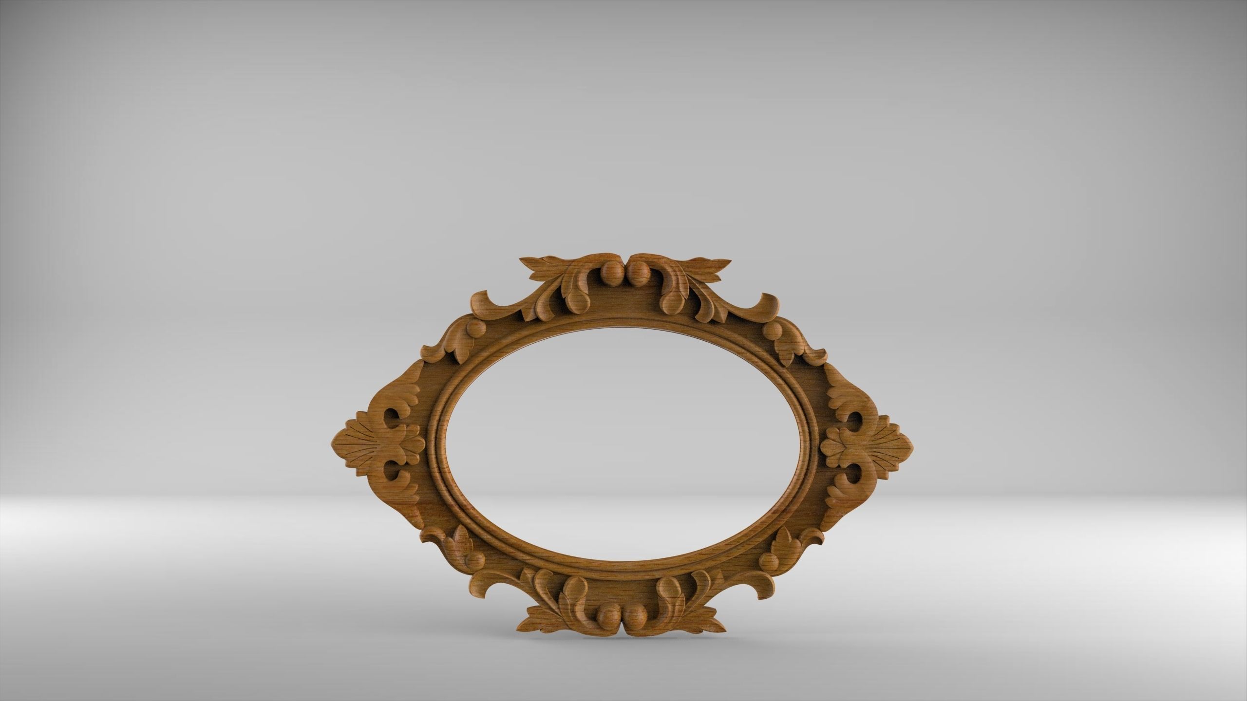 Decor frame element - Antique mirror frame 3D model 3D printable | CGTrader