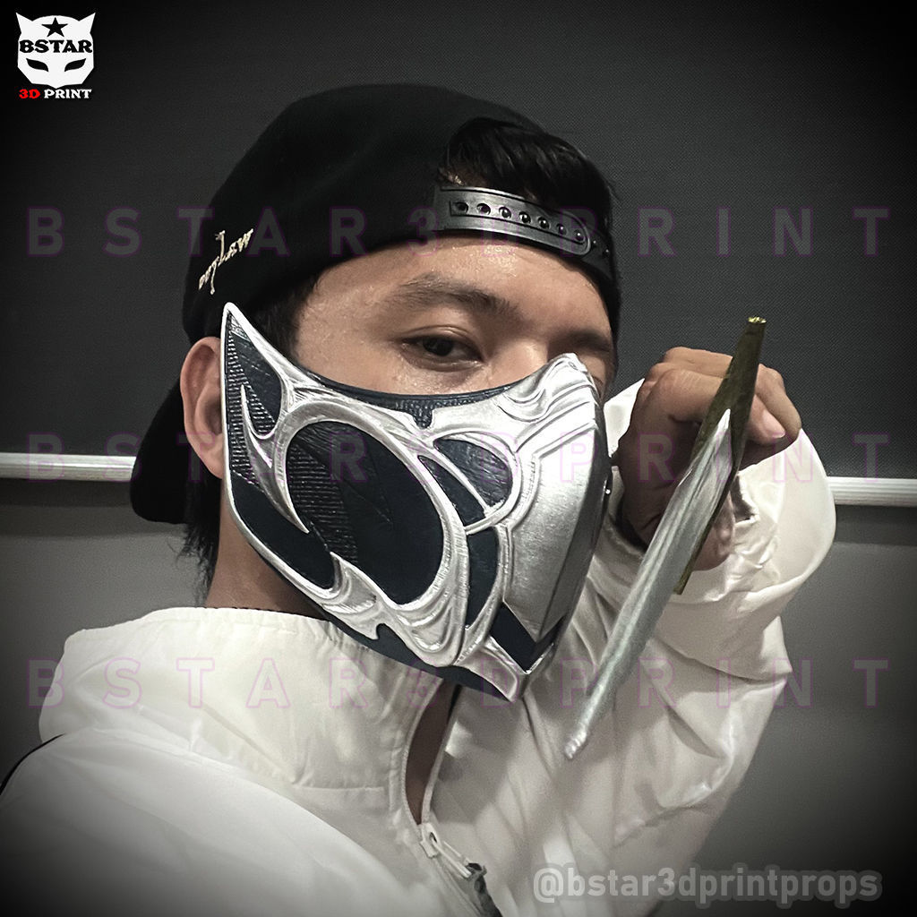 Sub Zero Mask High Quality - Mortal Kombat 1 Cosplay 3D model 3D ...