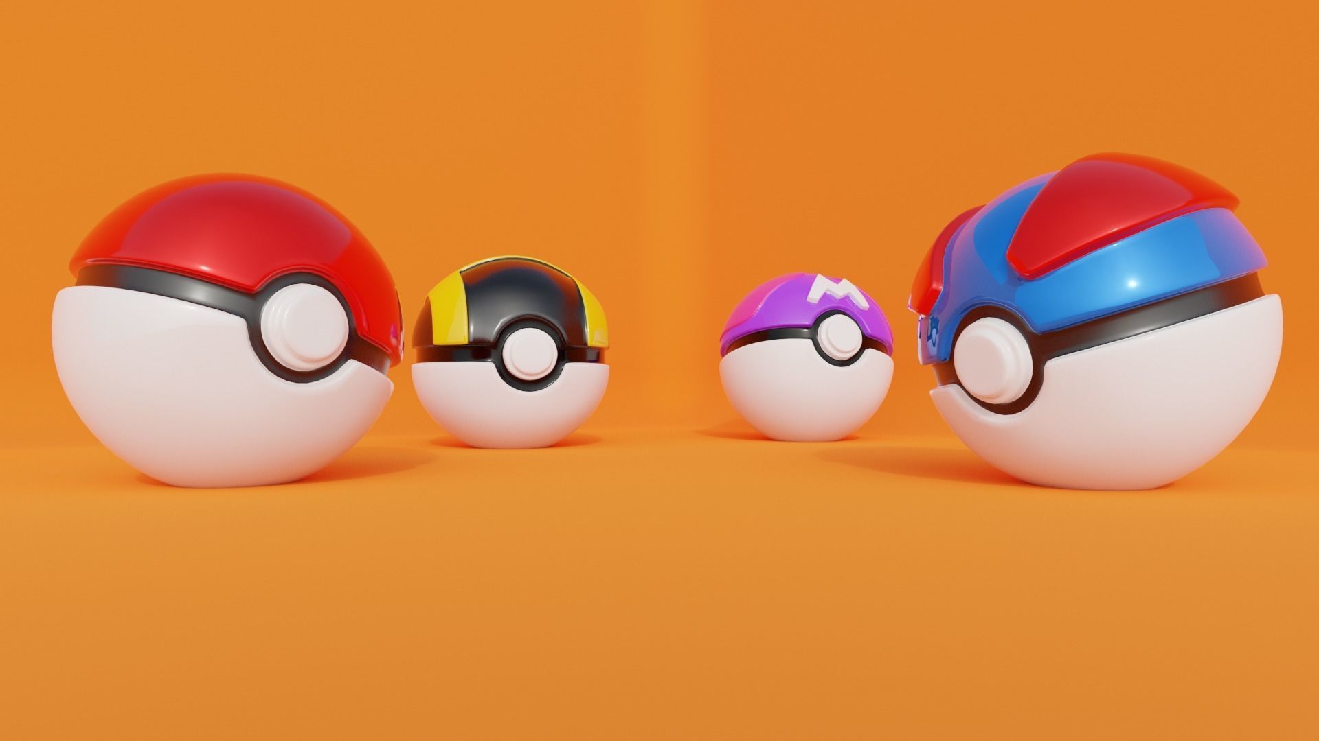 3D Printable Pokeballs 3D model 3D printable | CGTrader