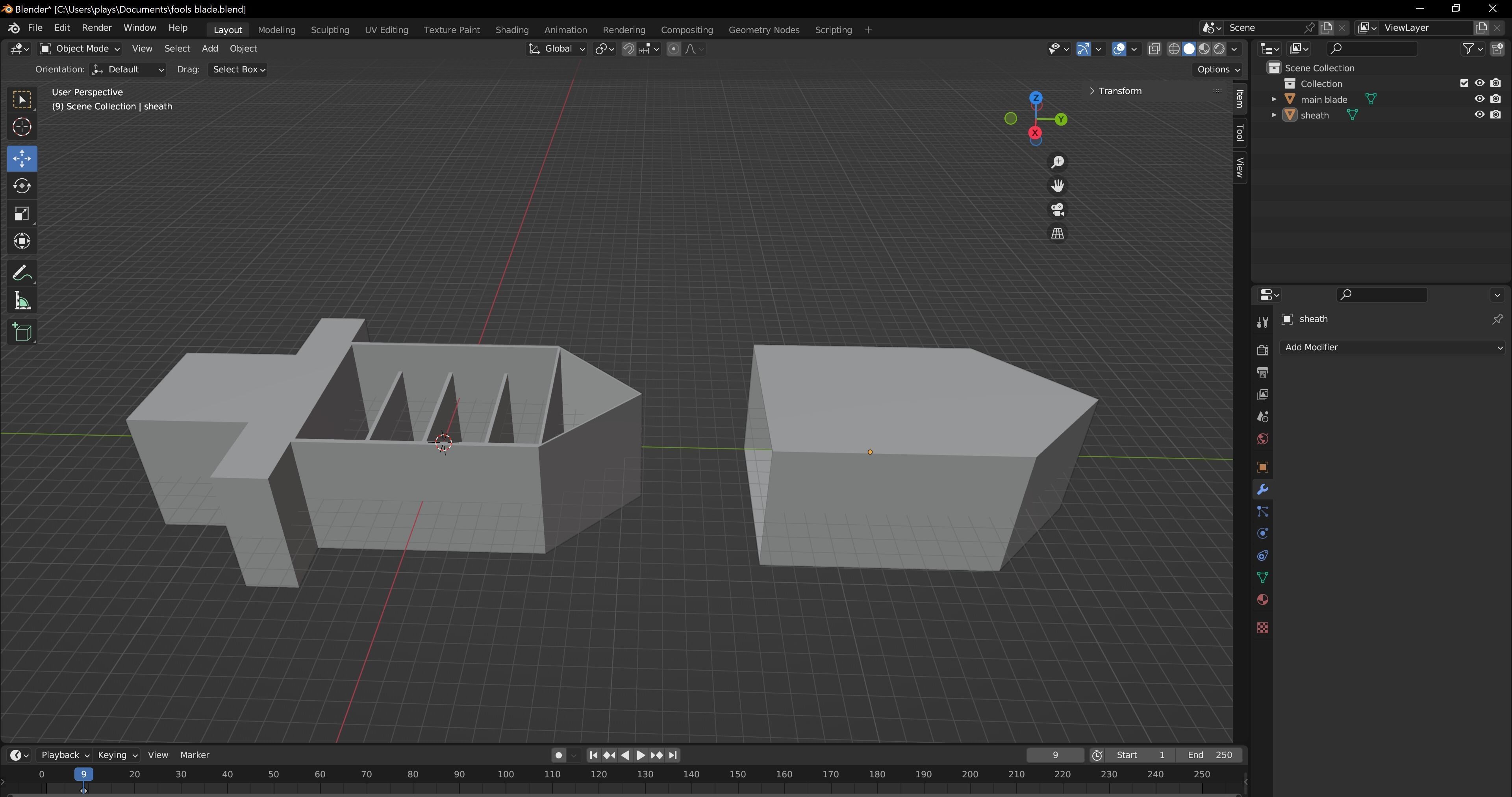 original sword box free 3D model 3D printable | CGTrader