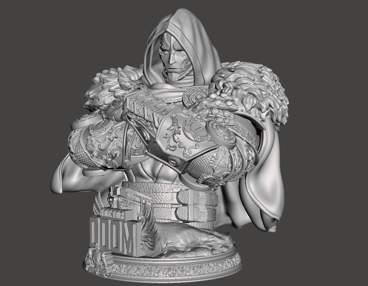 Dr Doom Bust 3d model for 3d printing 3D model 3D printable | CGTrader