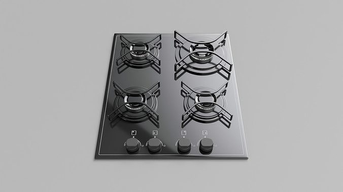 Gas Cooktop 3D model | CGTrader