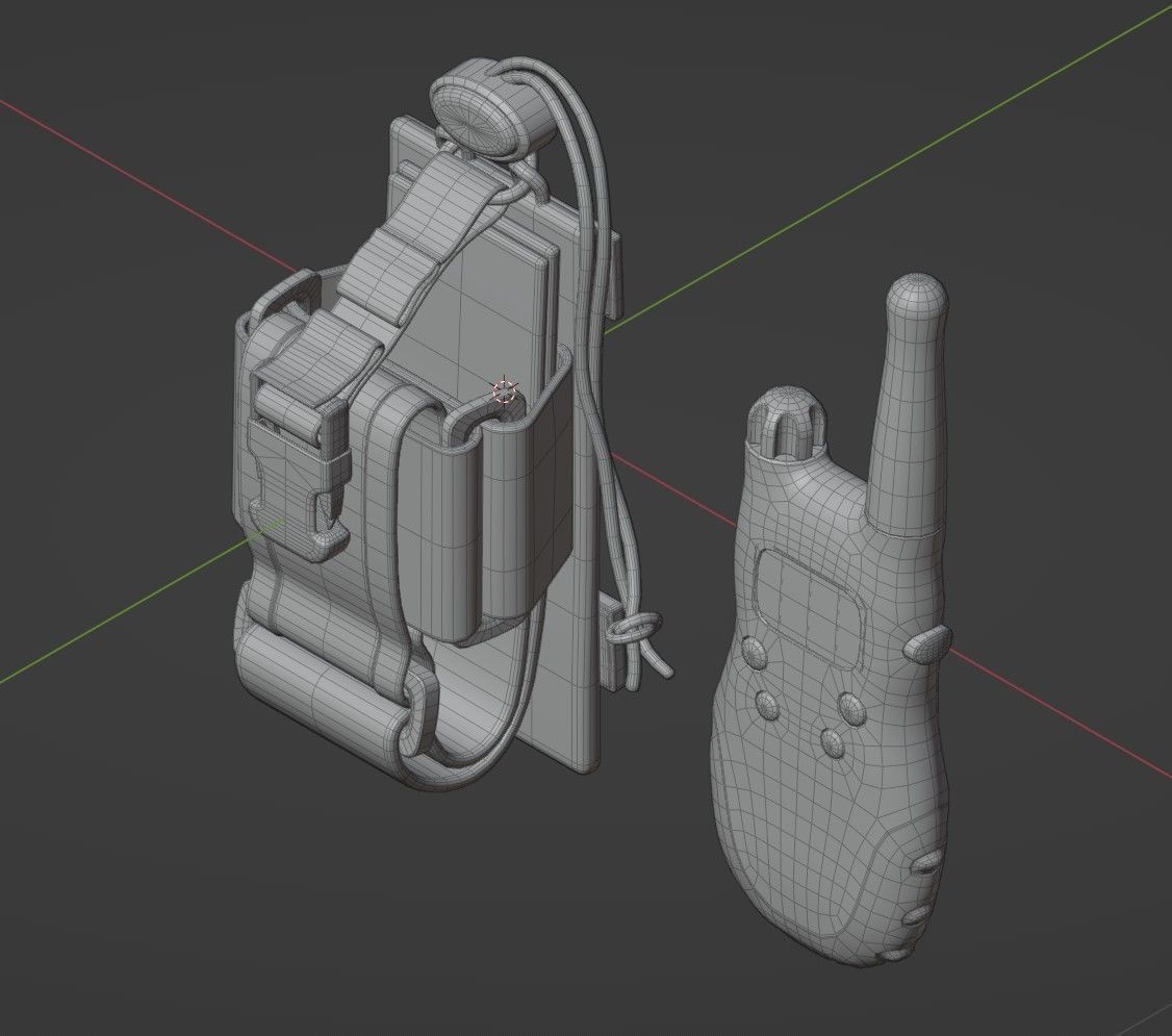3D model Military Radio Holster - 4k PBR ORM - Unreal Engine VR / AR ...