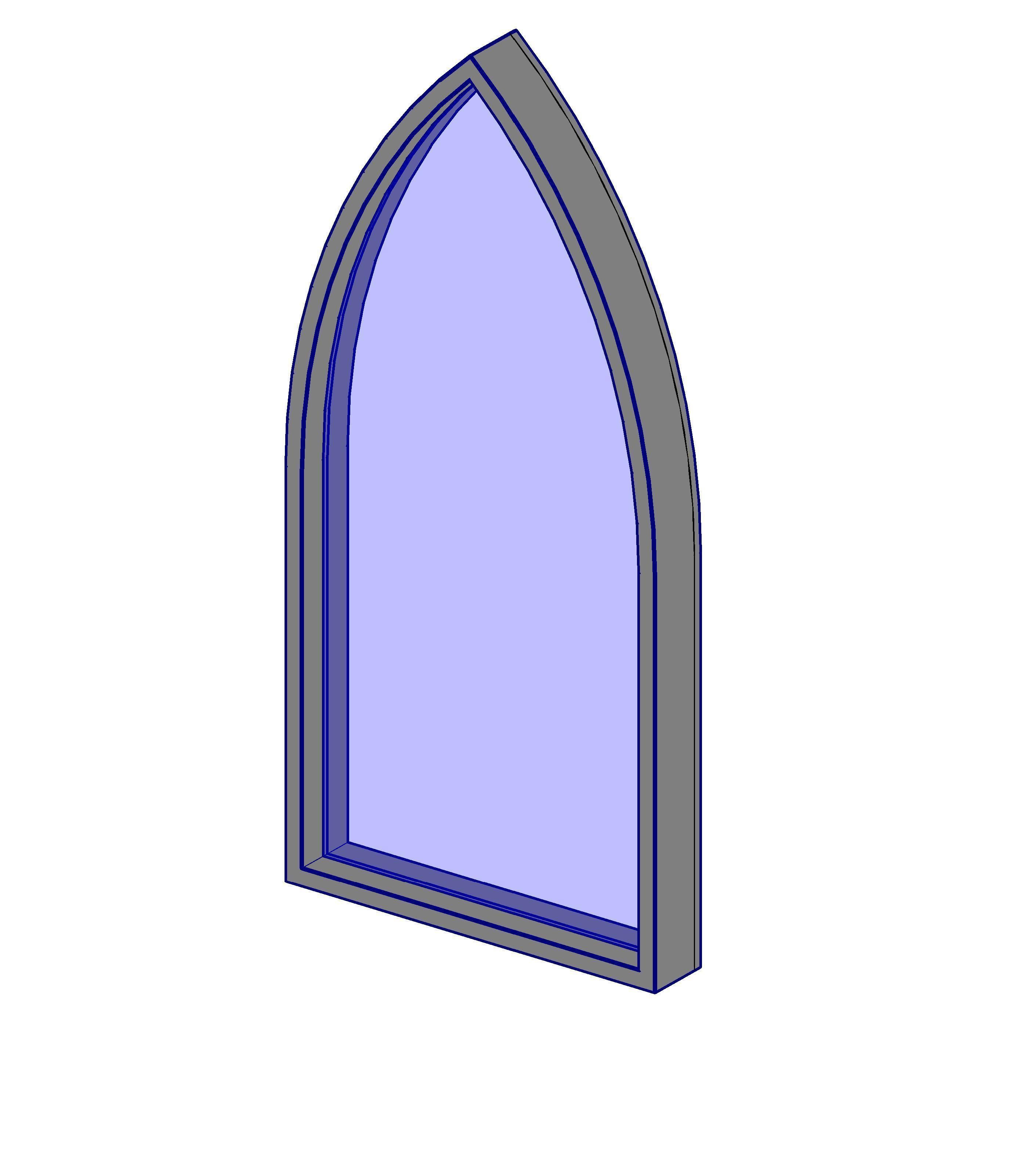 Pointed Window 3D model | CGTrader