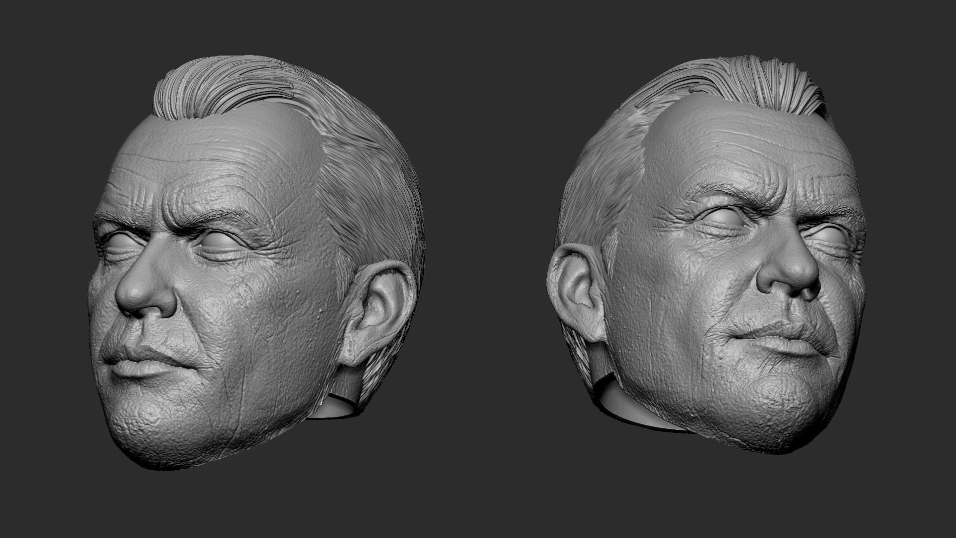 Bruce Wayne - Michael Keaton - The Flash head 3D model 3D printable ...