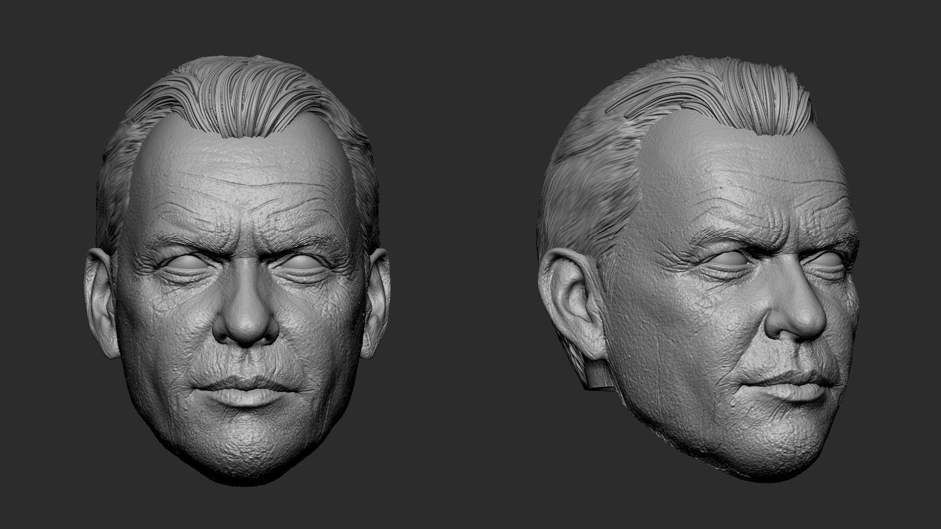 Bruce Wayne - Michael Keaton - The Flash head 3D model 3D printable ...