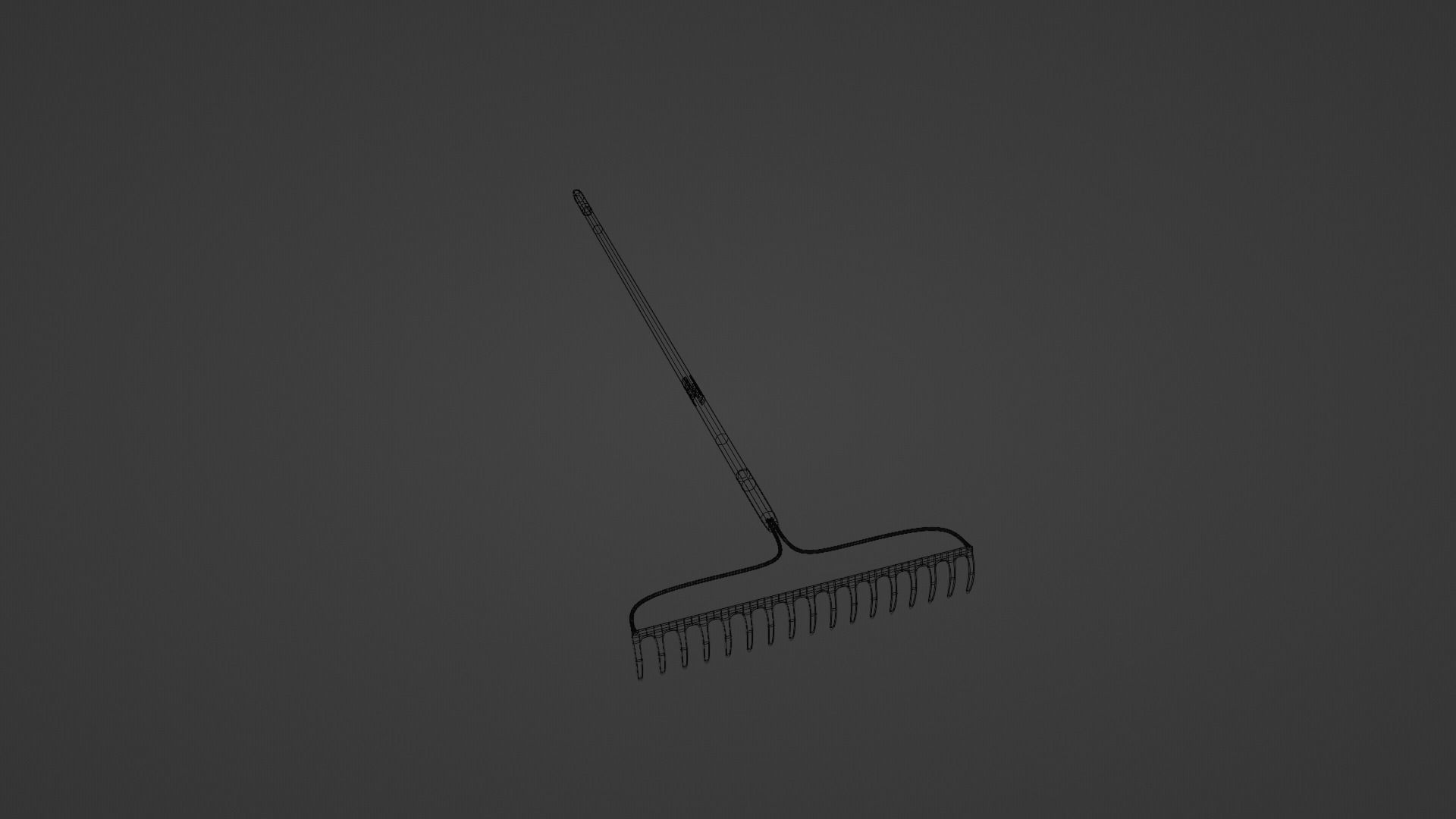 Garden Rake free 3D model | CGTrader