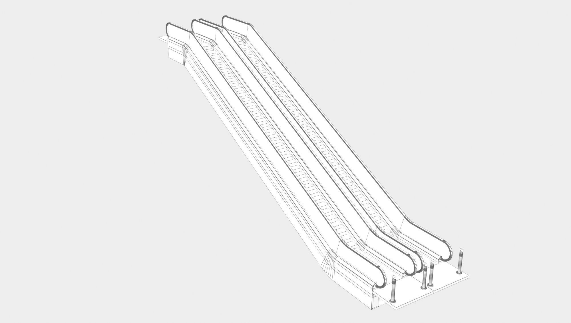 Escalator 3d models 3D model | CGTrader