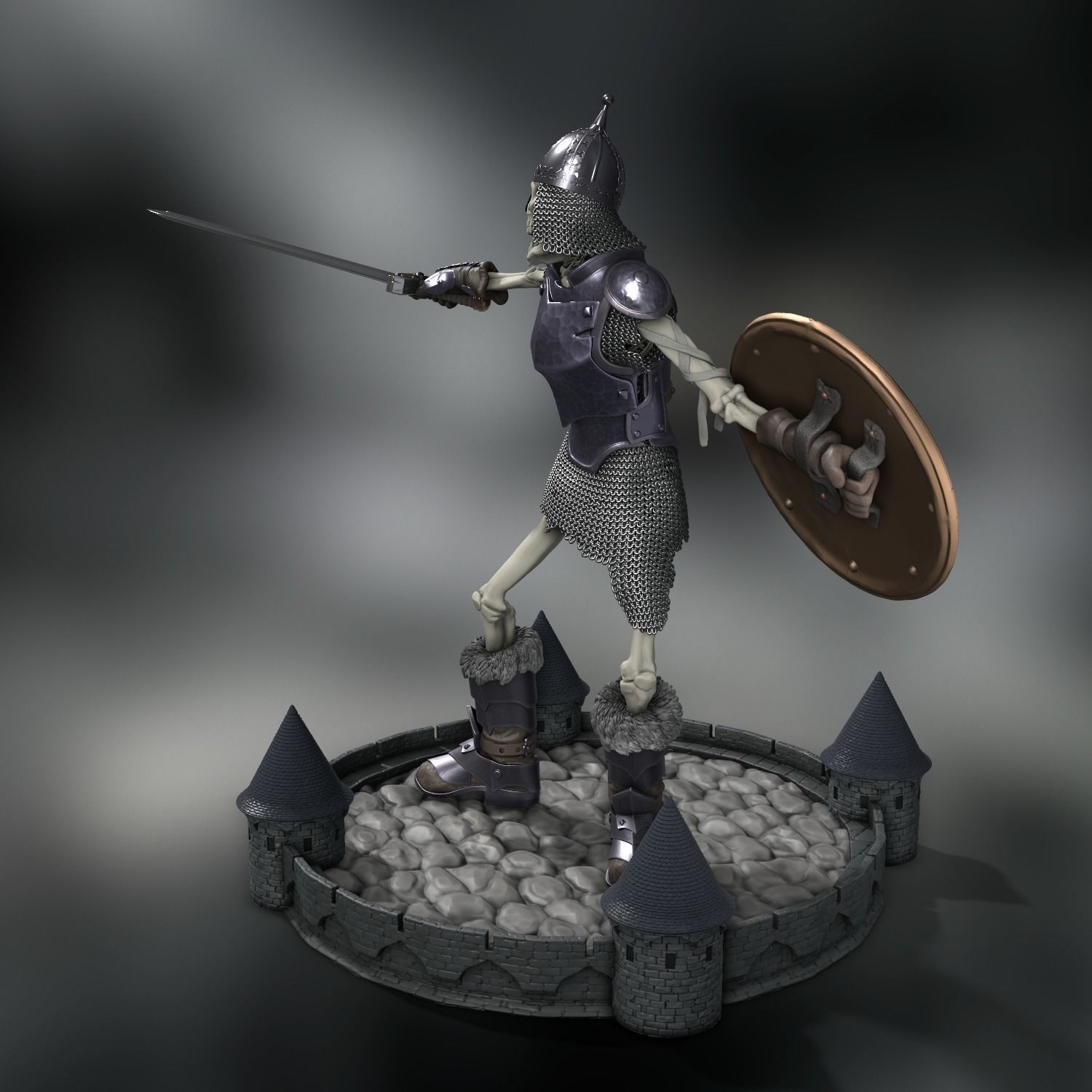 Heroes 3 Skeleton Warrior from Necropolis 3D model 3D printable | CGTrader