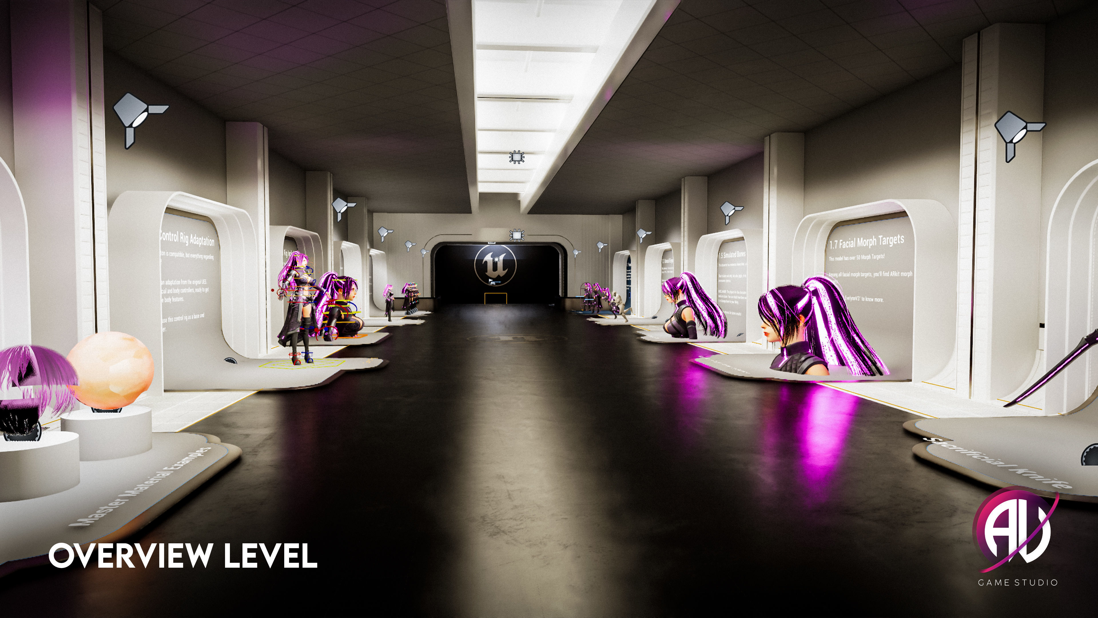 3D model Evelynn V3 - Scifi Cyberpunk Character VR / AR / low-poly ...