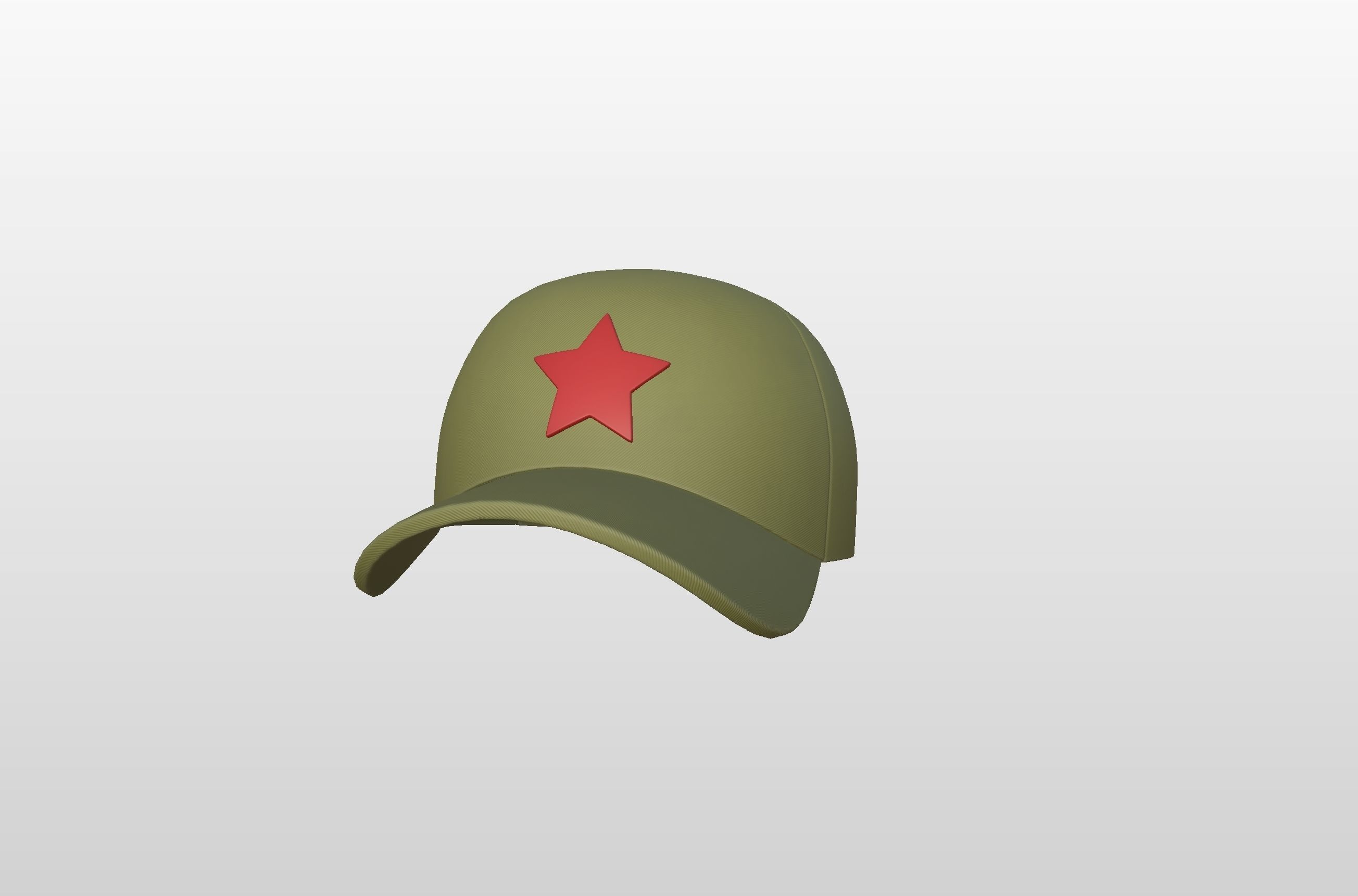 3D model Red Star Cap VR / AR / low-poly | CGTrader