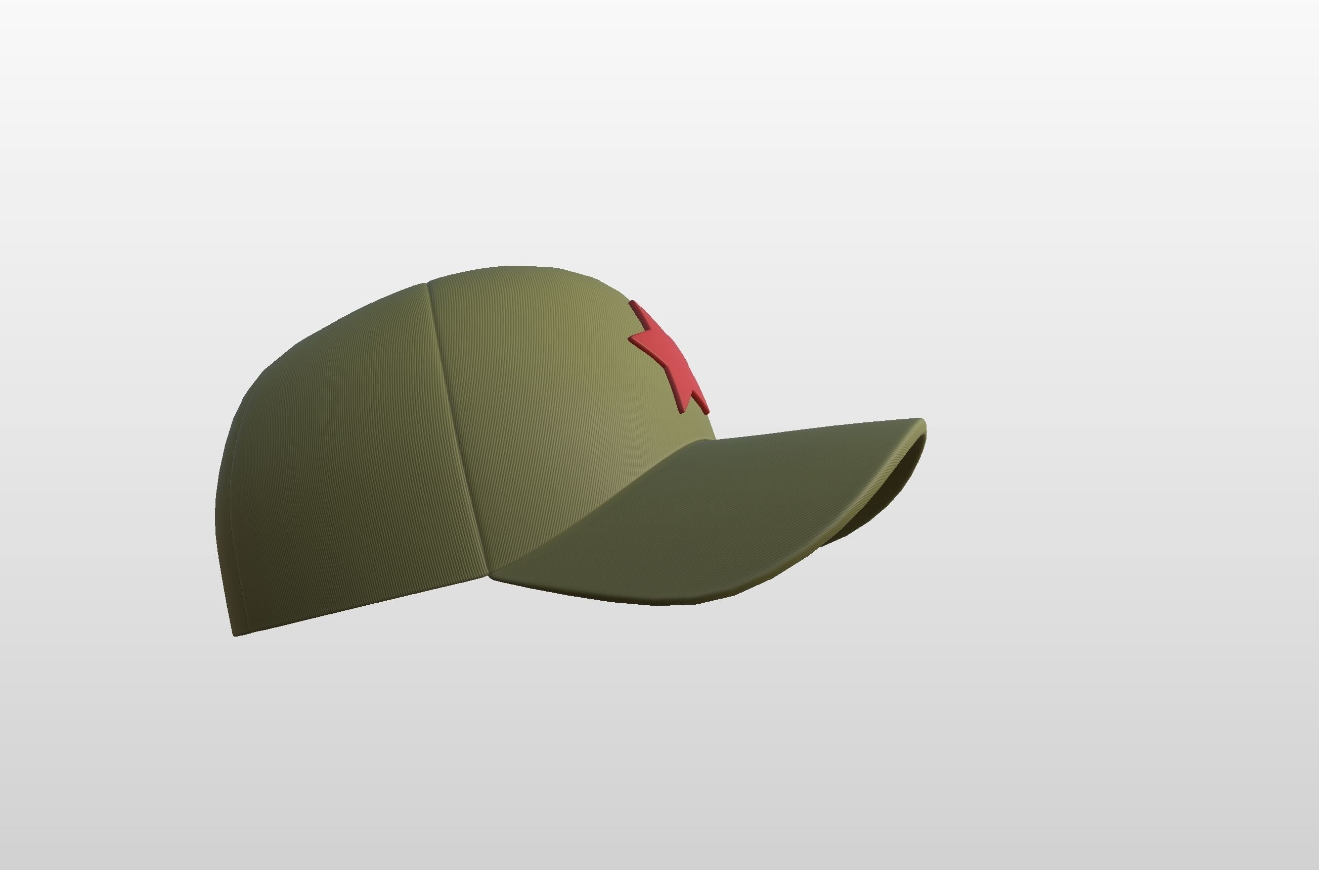 3D model Red Star Cap VR / AR / low-poly | CGTrader