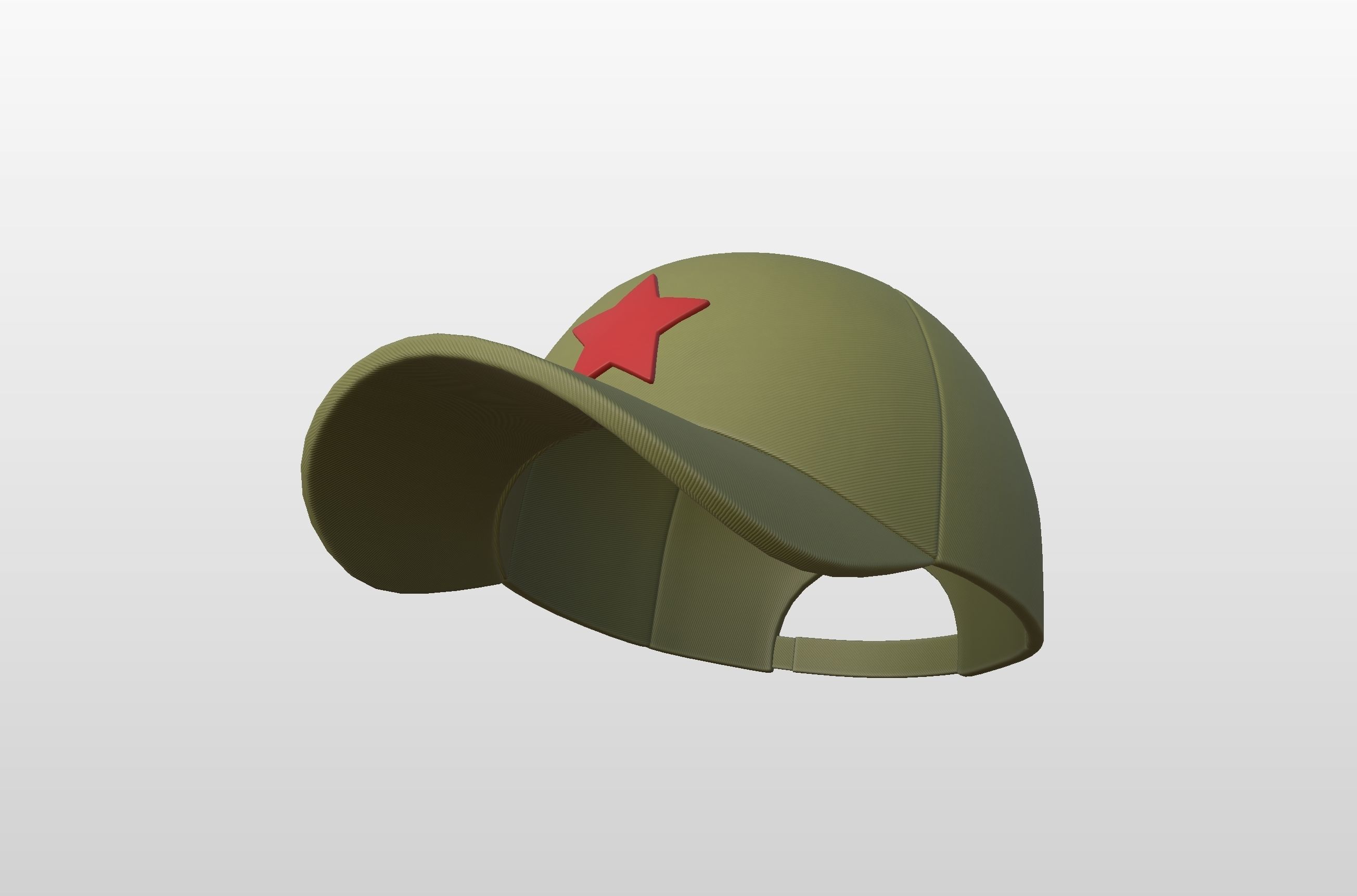 3D model Red Star Cap VR / AR / low-poly | CGTrader