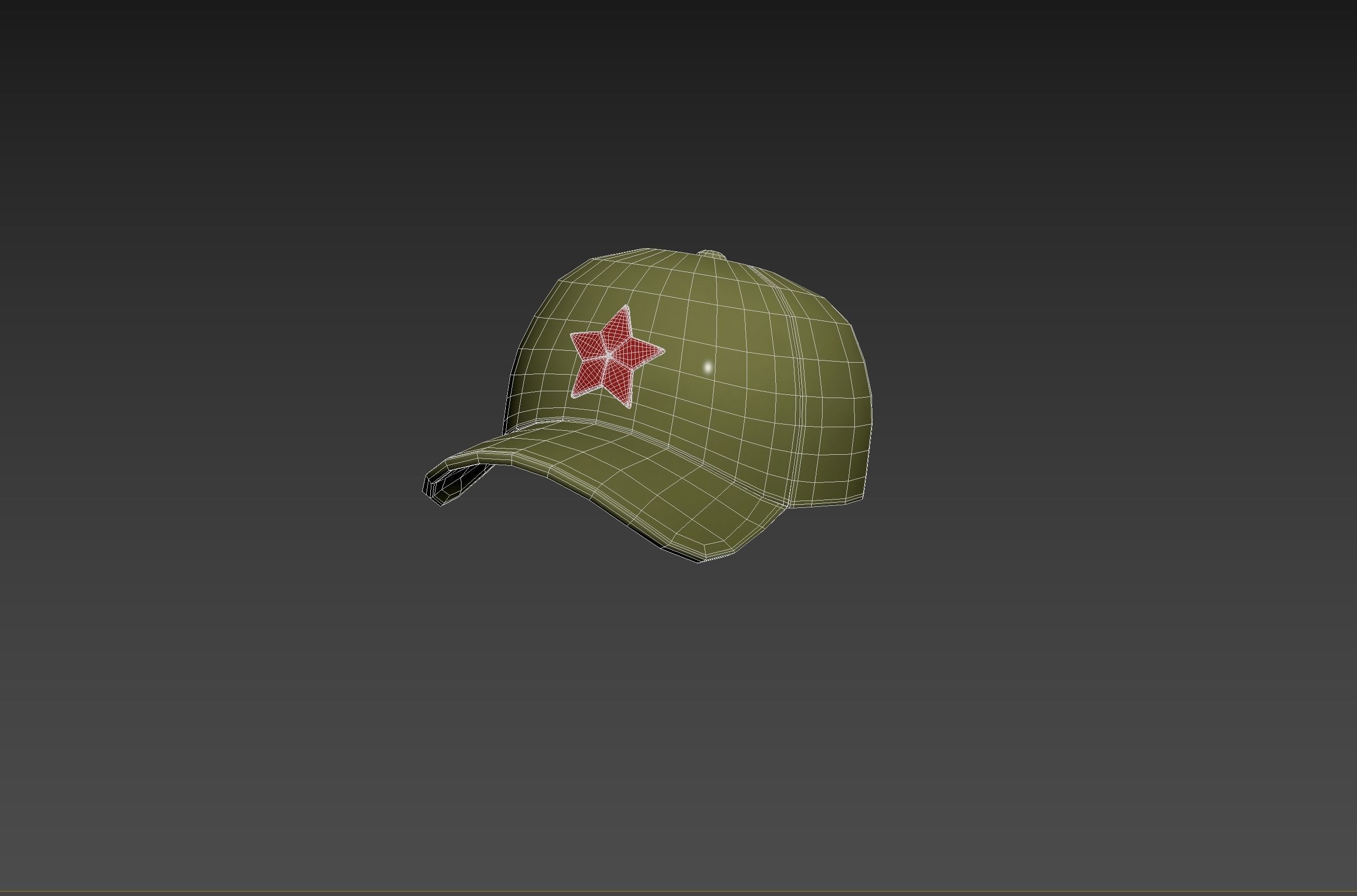 3D model Red Star Cap VR / AR / low-poly | CGTrader