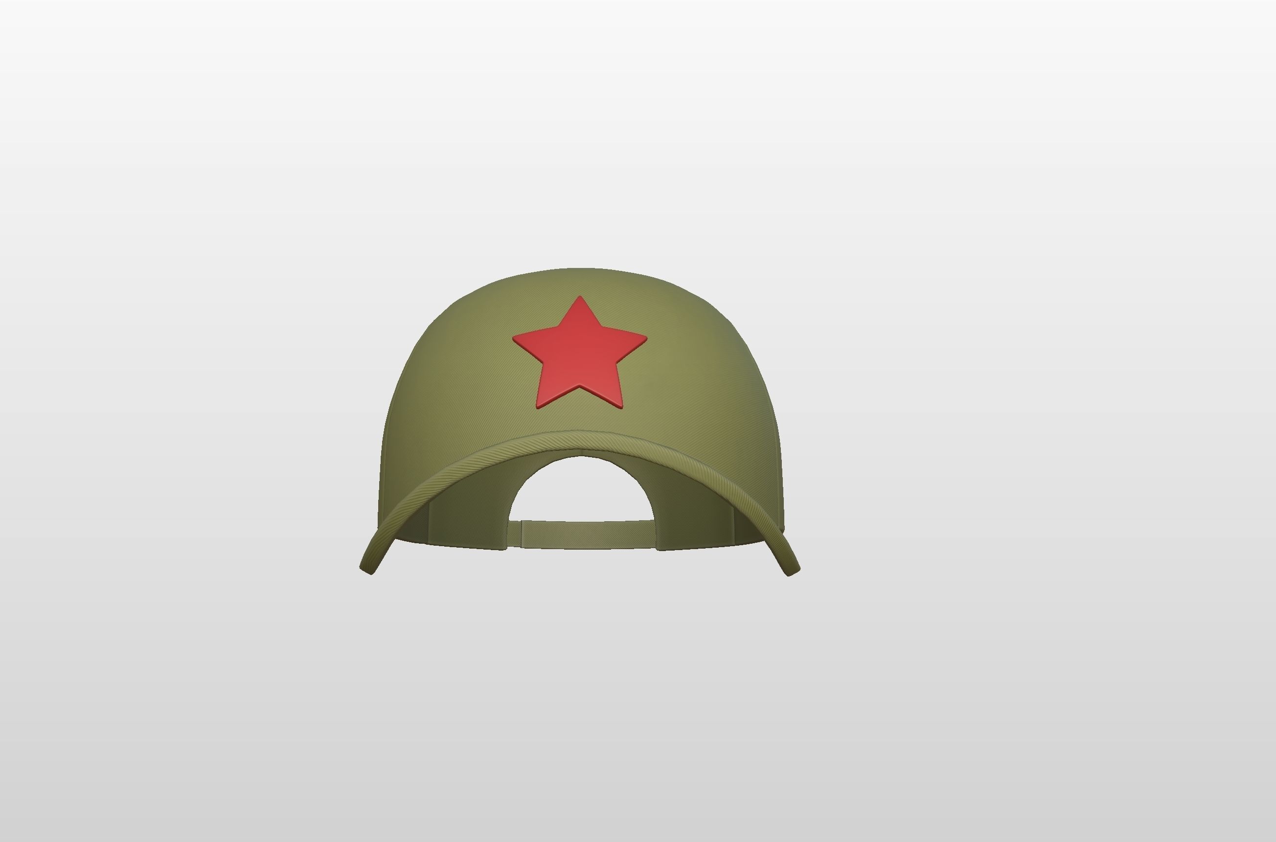 3D model Red Star Cap VR / AR / low-poly | CGTrader