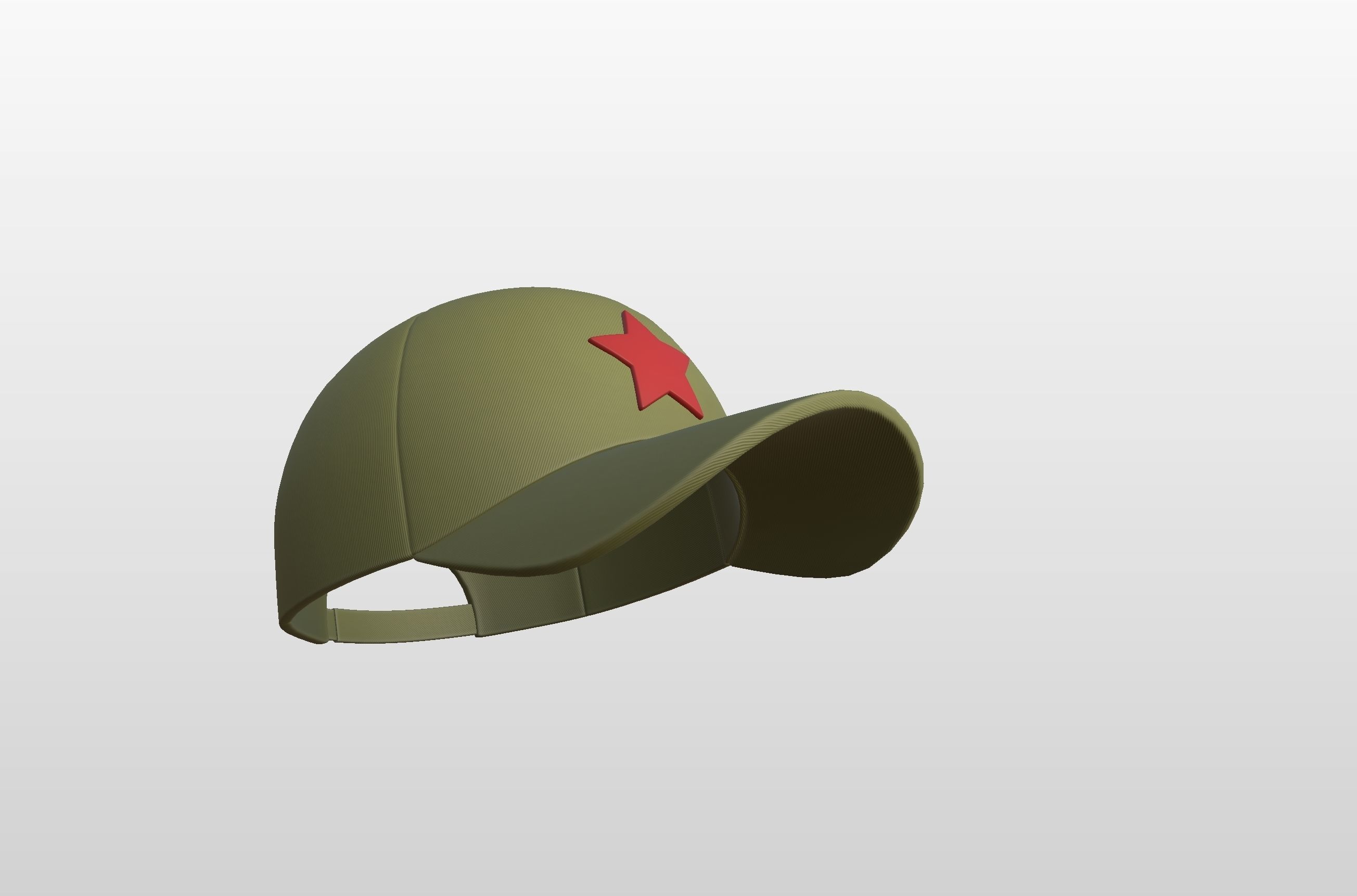 3D model Red Star Cap VR / AR / low-poly | CGTrader