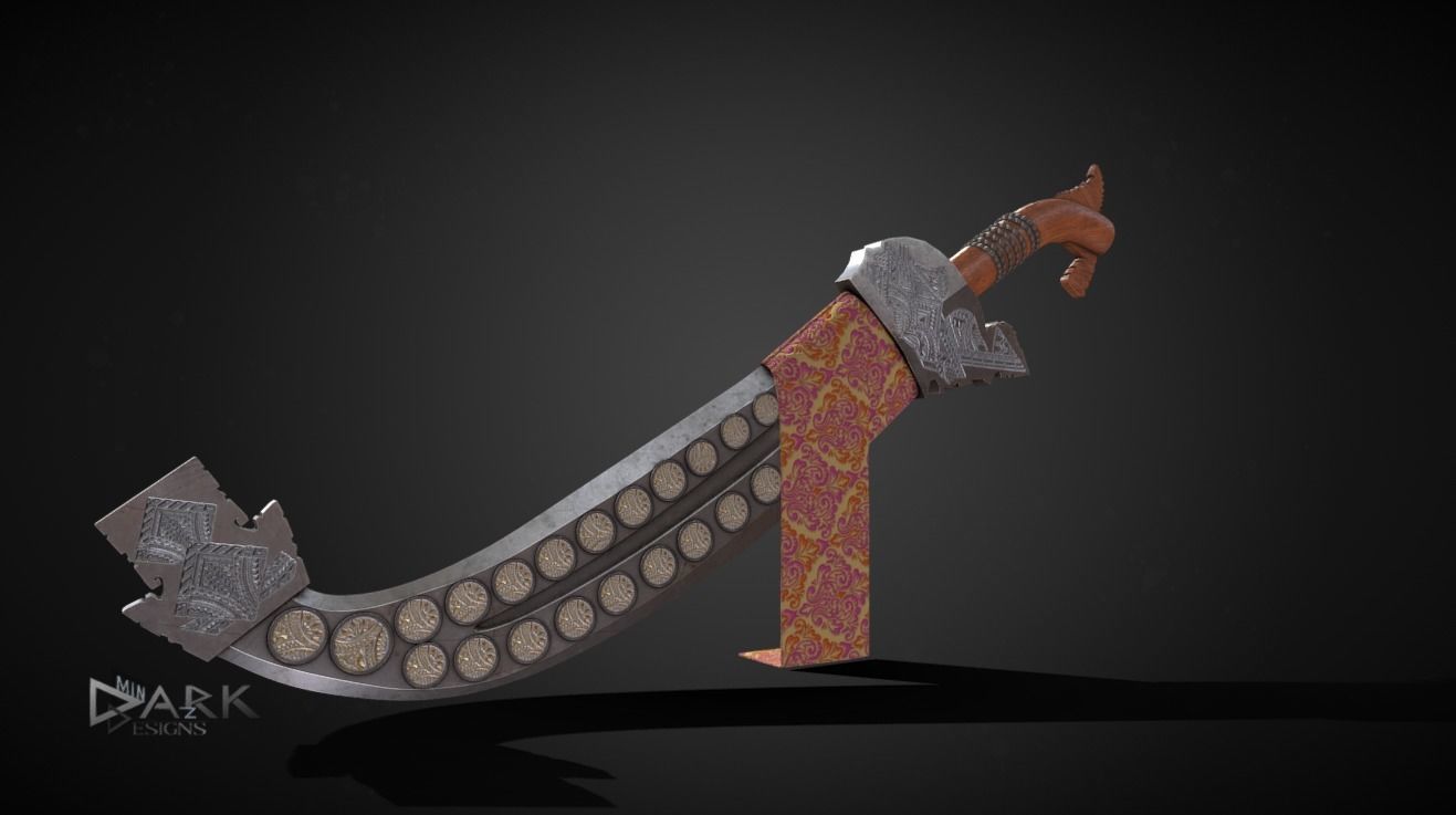 3D model Historical Ceremonial Filipino Sword VR / AR / low-poly | CGTrader