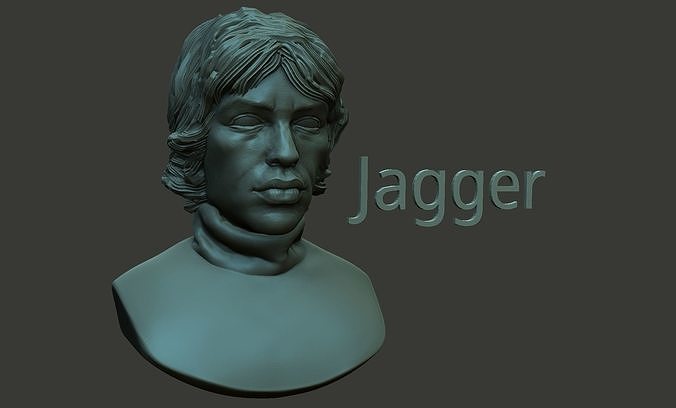 Mick Jagger 3D model 3D printable | CGTrader
