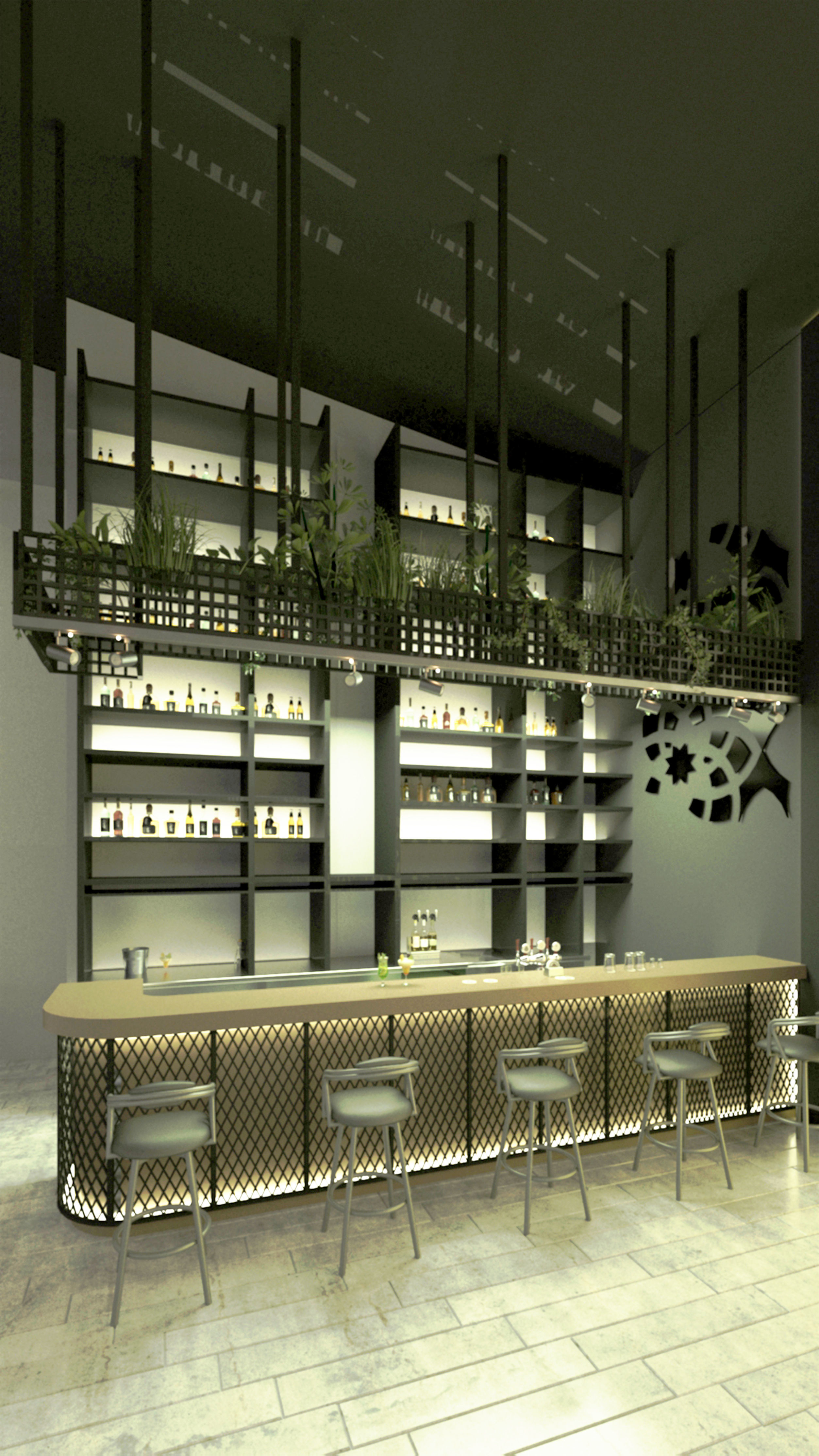 Bar zone 3D model | CGTrader