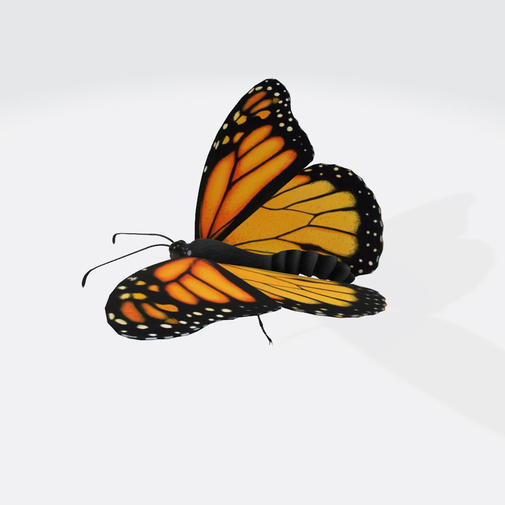 Monarch Butterfly 3D Model Ready to Print 3D model 3D printable | CGTrader