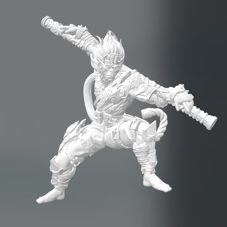 sunwukong Monkey King 3D model 3D printable | CGTrader