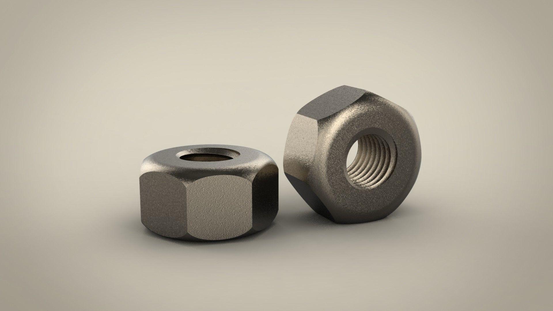 Hexagonal Nut 3D model 3D printable | CGTrader