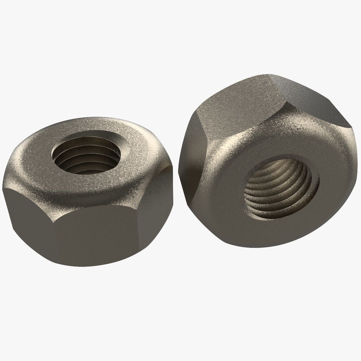 Hexagonal Nut 3D model 3D printable | CGTrader