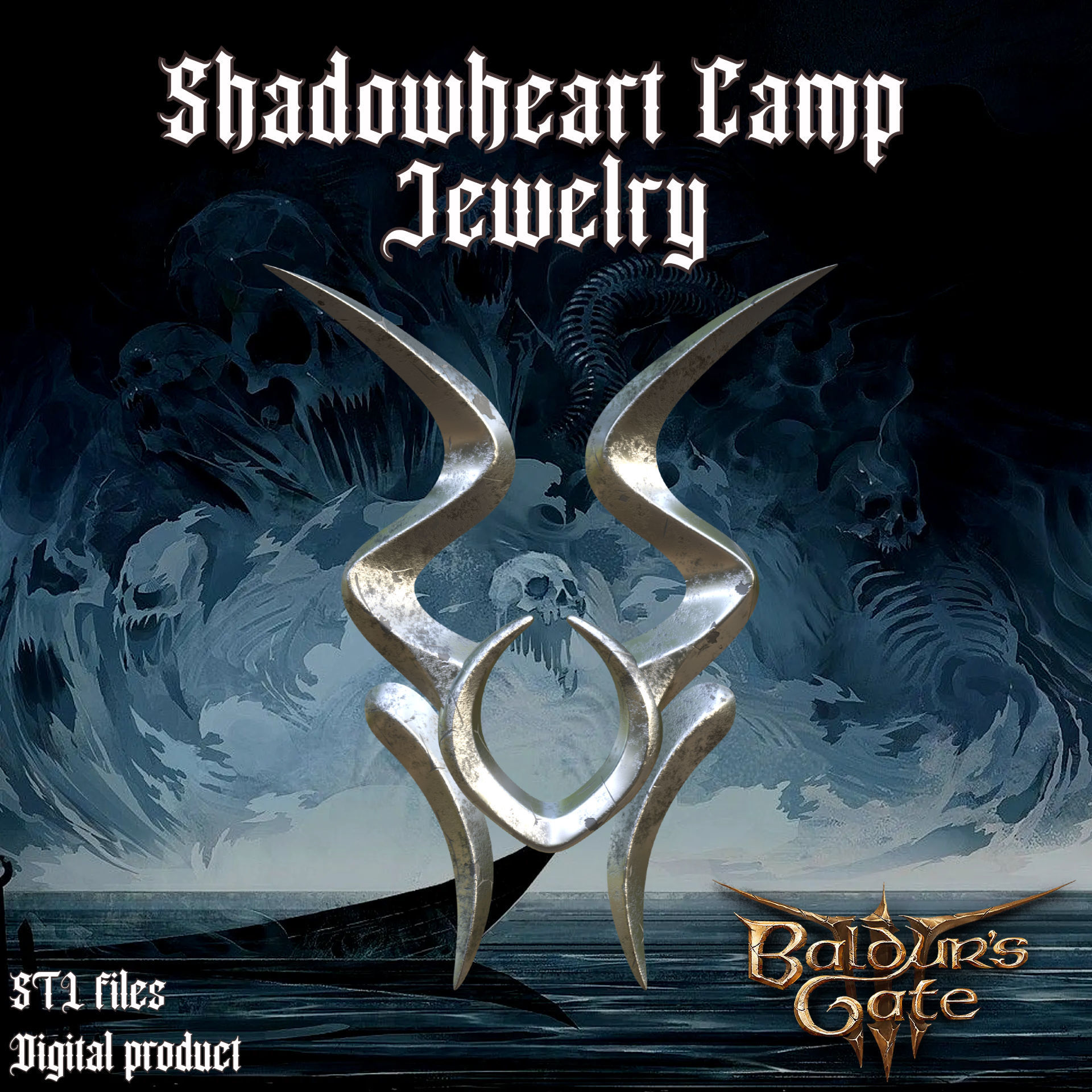 Shadowheart Camp Jewelry Baldurs Gate 3 3D model 3D printable | CGTrader