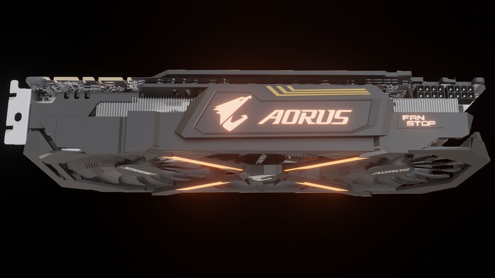 Gigabyte Aorus 1080 Ti Extreme Editon Graphics Card GPU 3D model | CGTrader