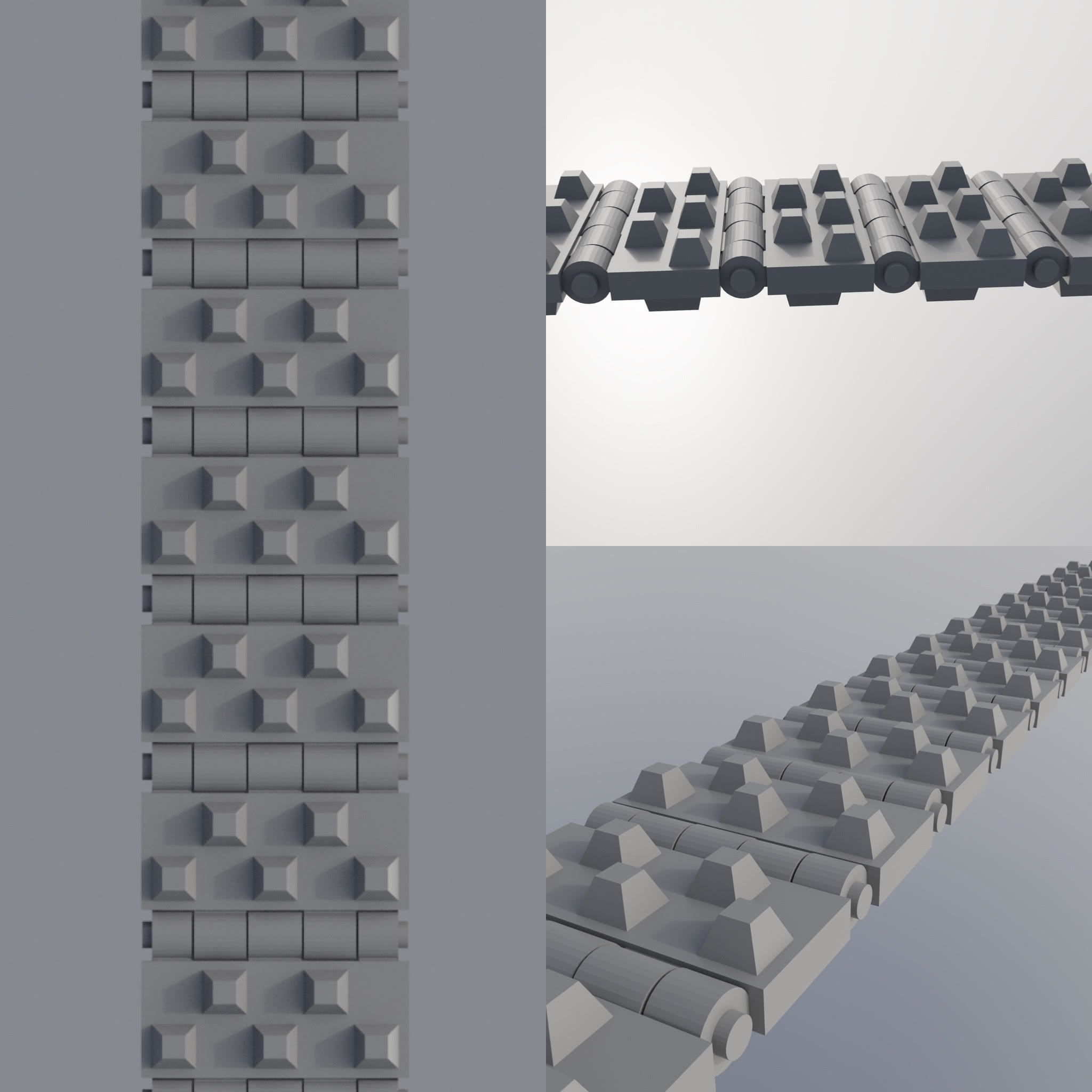 Rhino replacement track treads 3D model 3D printable | CGTrader