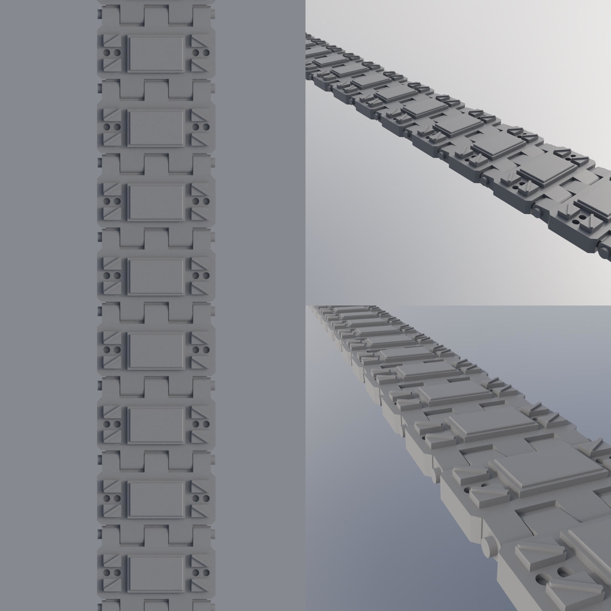 Rhino replacement track treads 3D model 3D printable | CGTrader