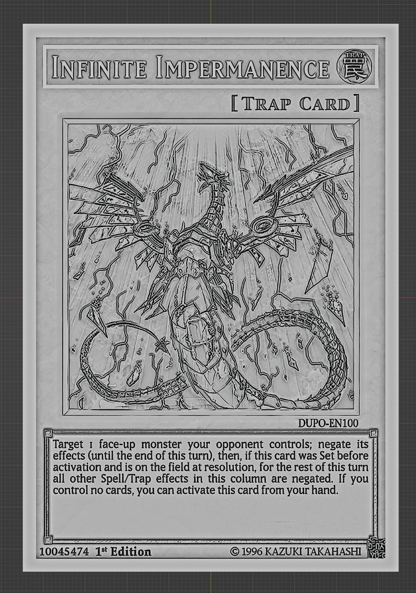 infinite impermanence - yugioh 3D model 3D printable | CGTrader