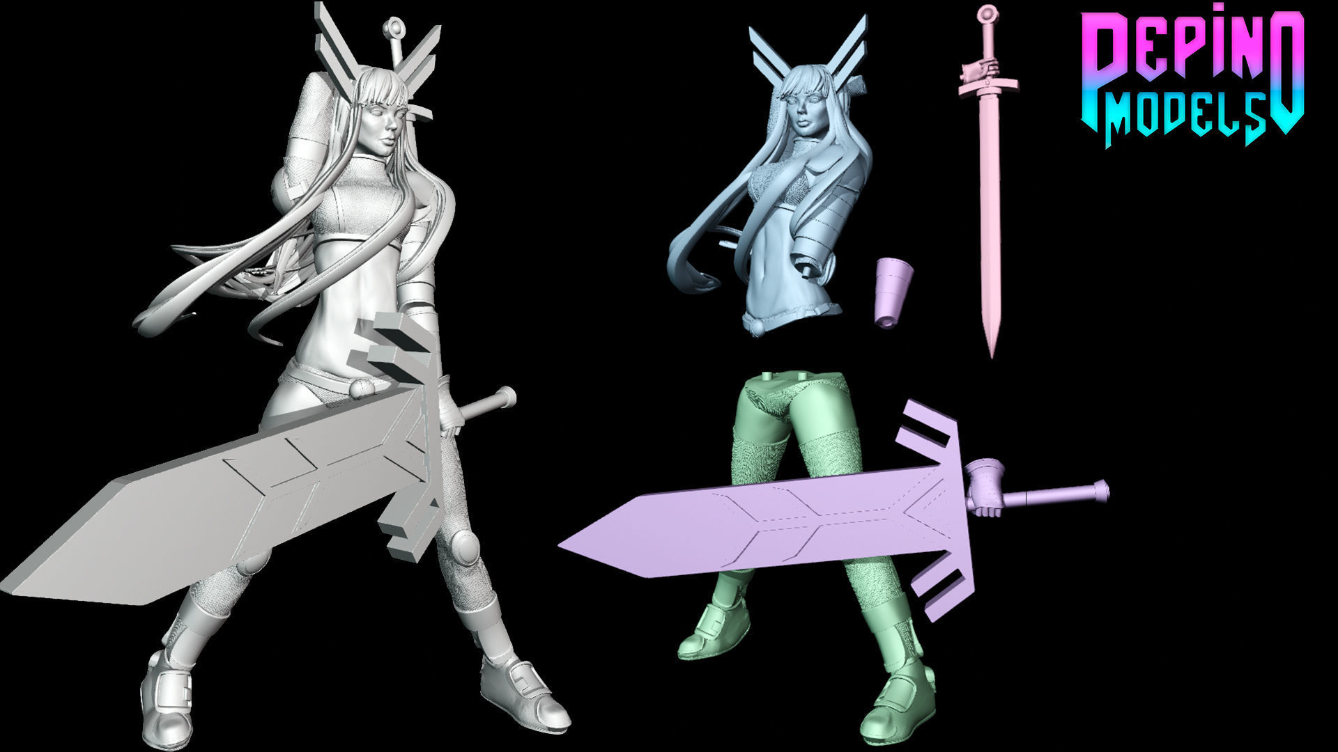 Magik from Marvel Comics X-Men - 62mm scale miniature 3D model 3D ...