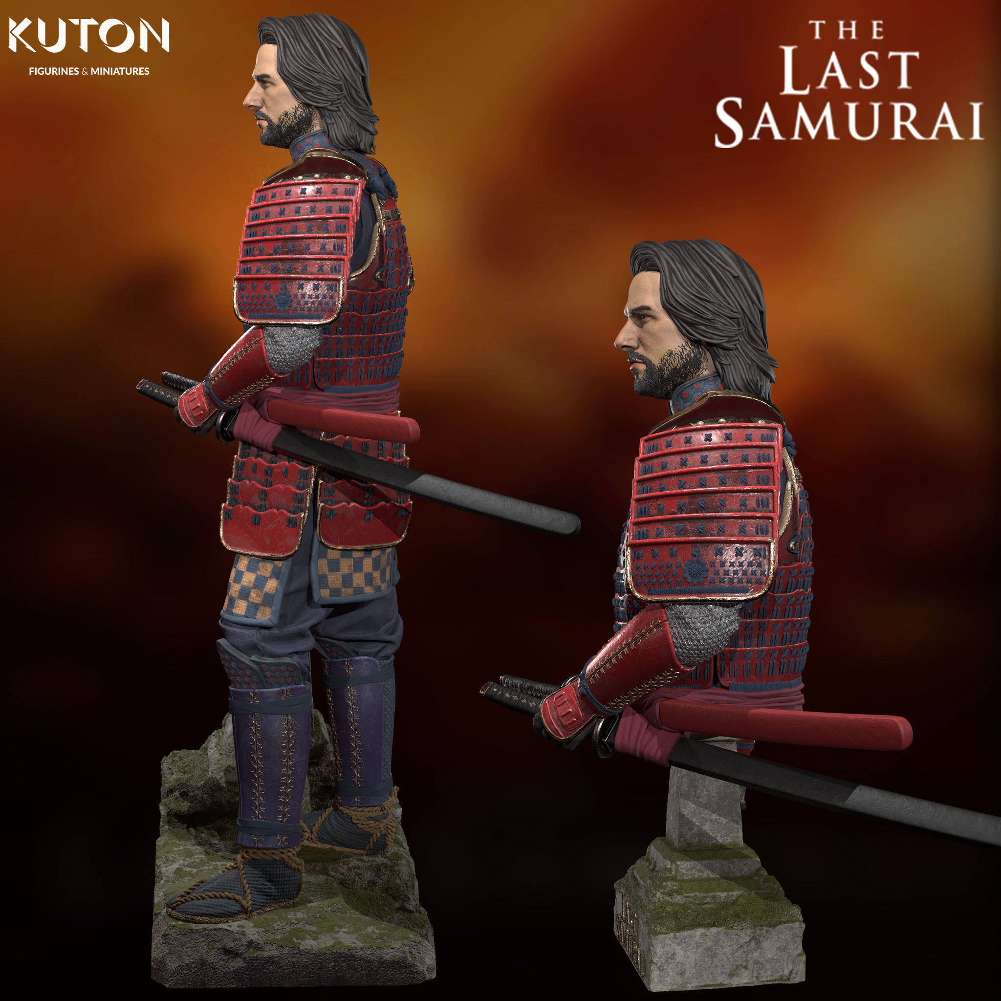 The Last Samurai 3D model 3D printable | CGTrader