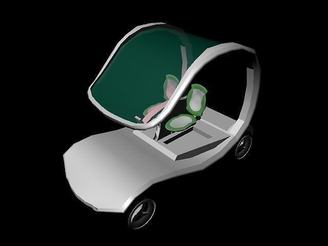 3D model Golf Cart 3D Model in Autodesk Maya VR / AR / low-poly | CGTrader