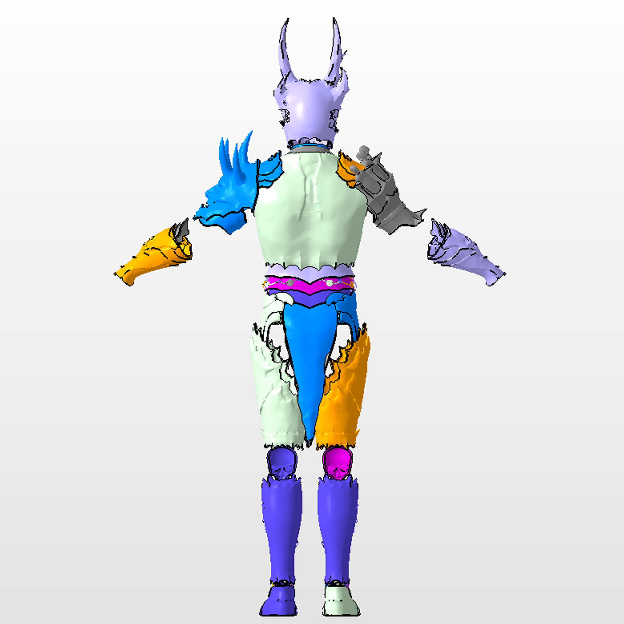 Baldurs Gate 3 Helldusk Legendary Full Body Armor with Helmet 3D model ...