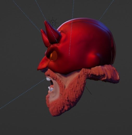 King Daredevil Screaming Head free 3D model 3D printable | CGTrader