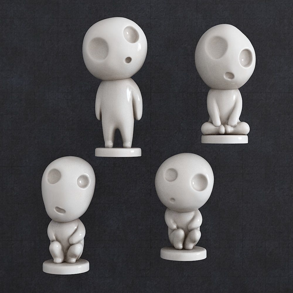 Princess Mononoke Spirits of the forest 3D model 3D printable | CGTrader