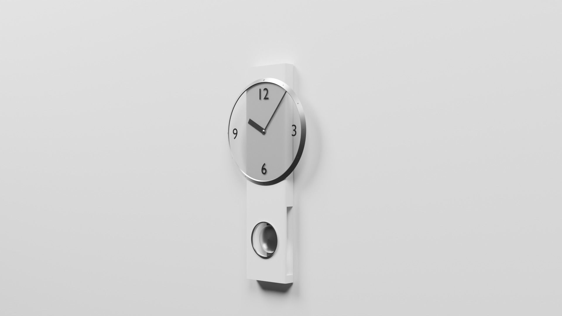 Modern Pendulum Clock 3D model rigged | CGTrader
