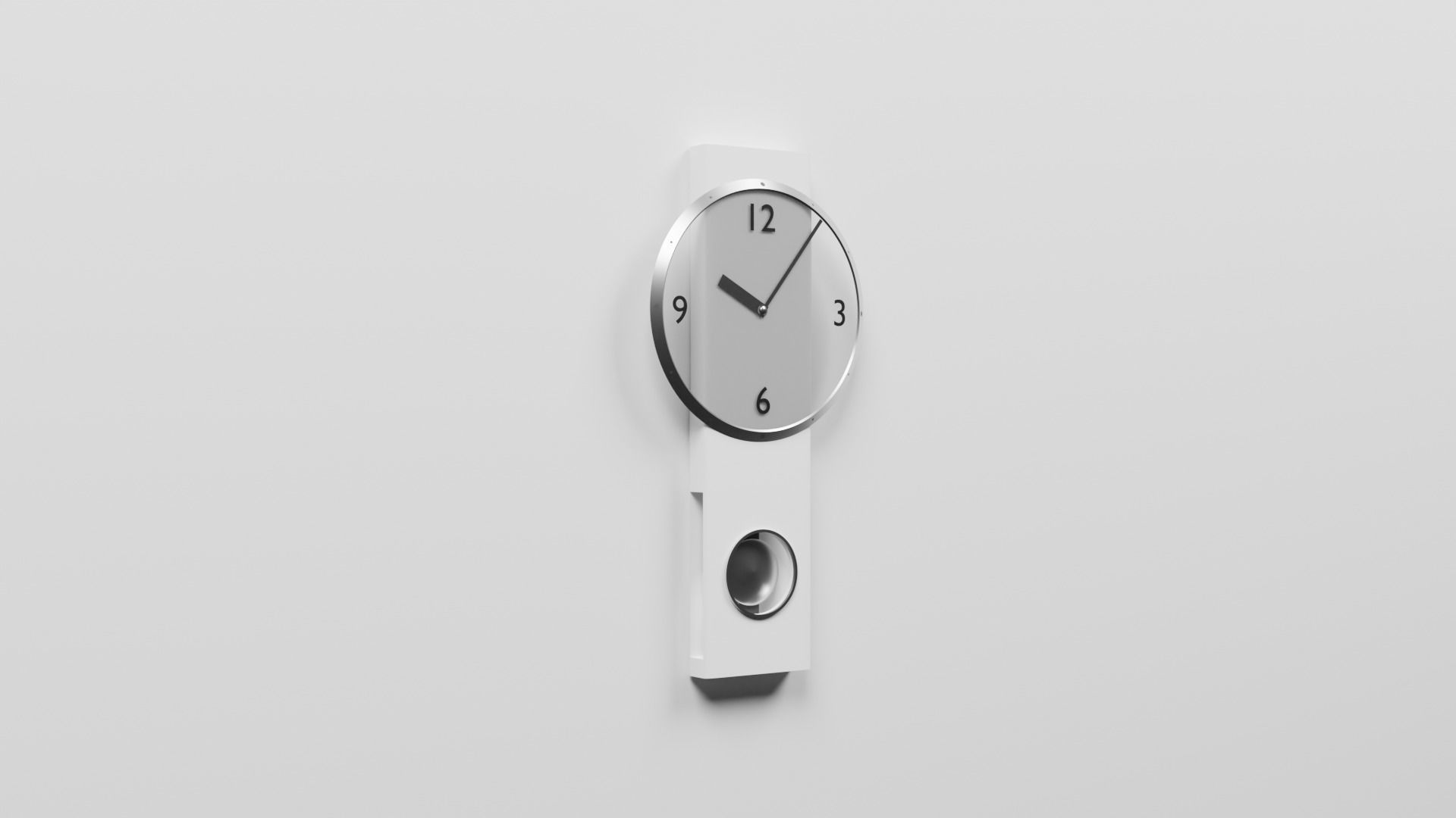 Modern Pendulum Clock 3D model rigged | CGTrader