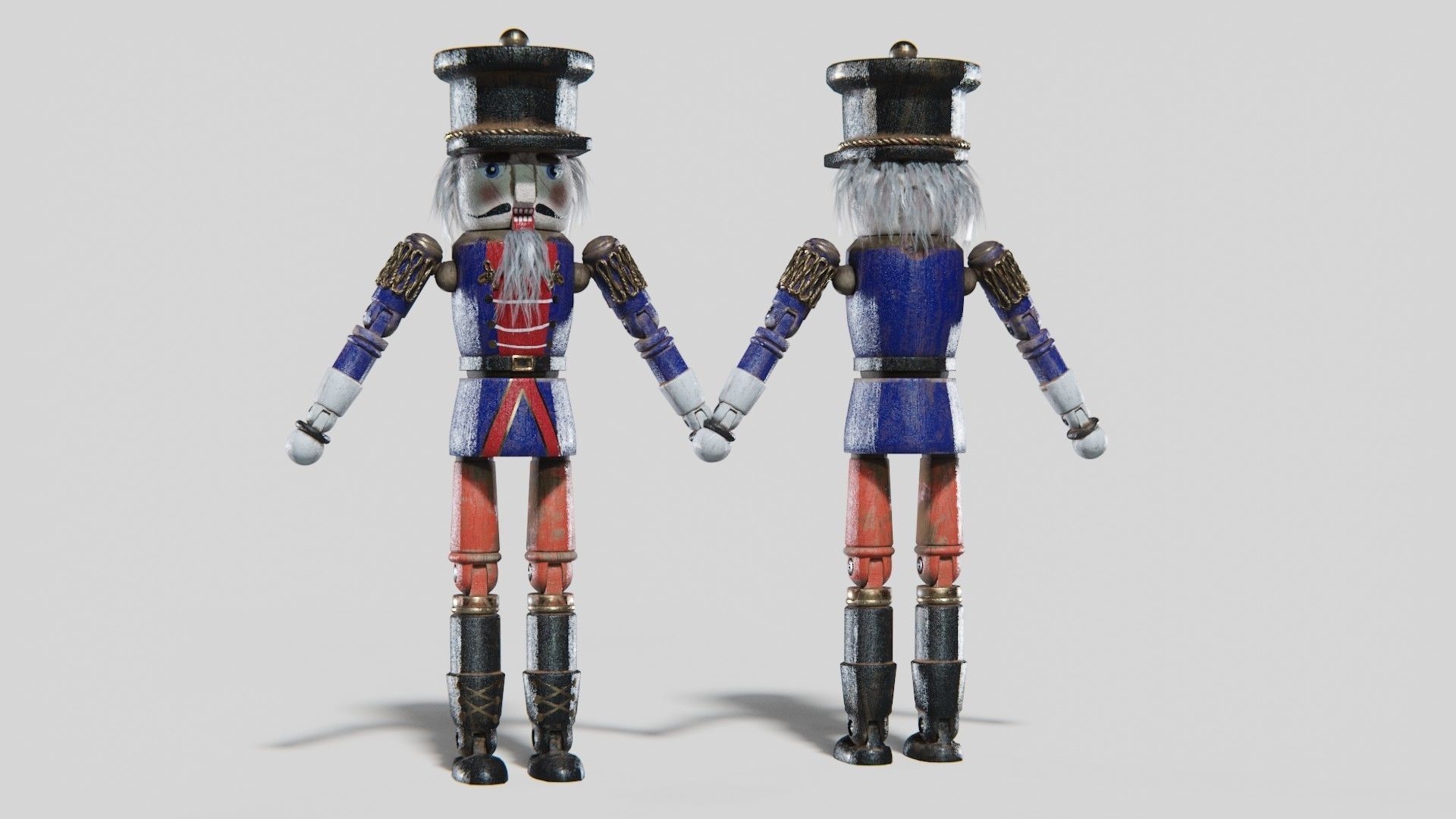 Nutcracker toy Rigged 3D model animated rigged | CGTrader