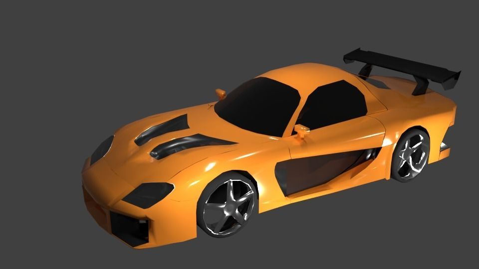 3D model Mazda RX7 Vielside 3d model VR / AR / low-poly | CGTrader