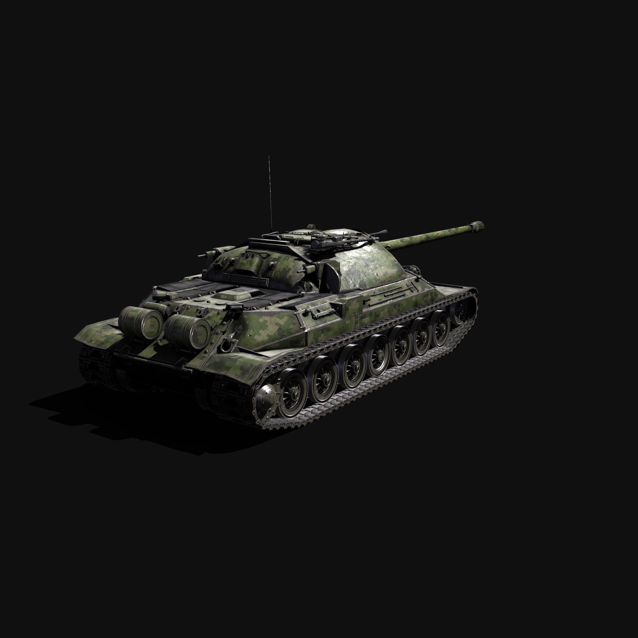 Tank IS-7 3D model collectible Miniature ROTABLE 3D model 3D printable ...