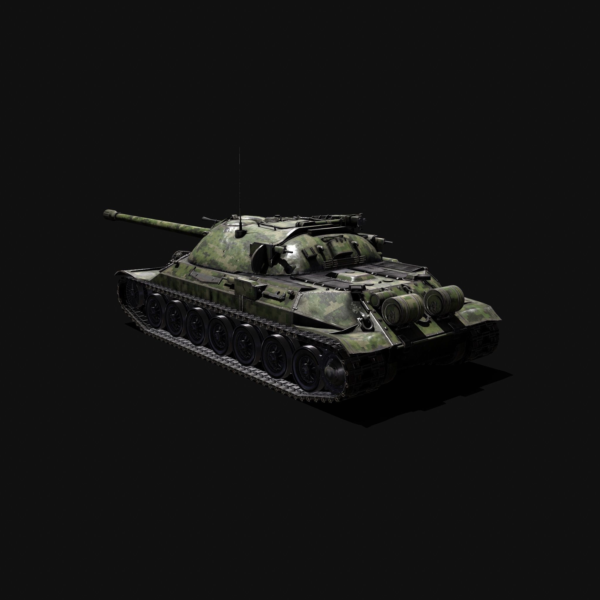 Tank IS-7 3D model collectible Miniature ROTABLE 3D model 3D printable ...