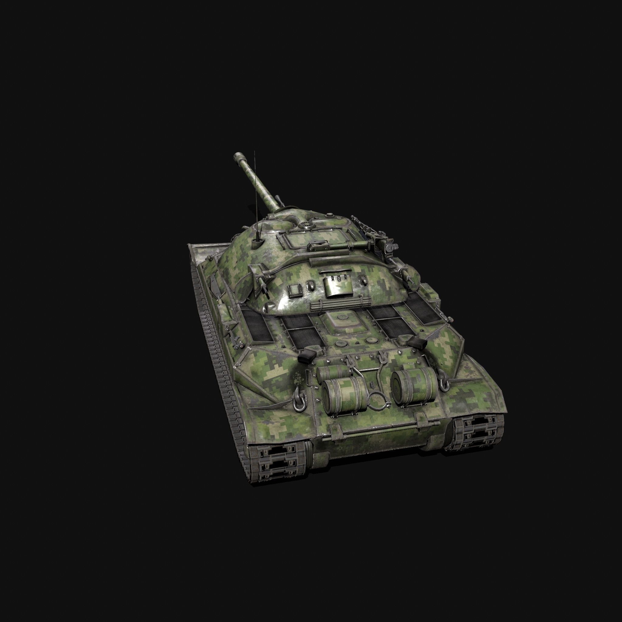 Tank IS-7 3D model collectible Miniature ROTABLE 3D model 3D printable ...
