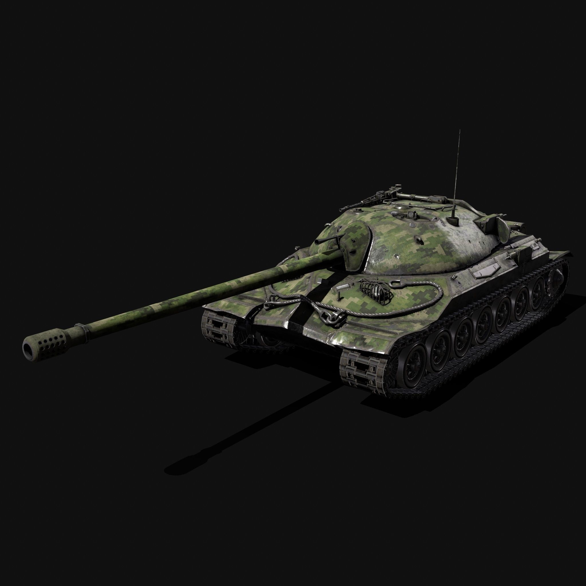 Tank IS-7 3D model collectible Miniature ROTABLE 3D model 3D printable | CGTrader