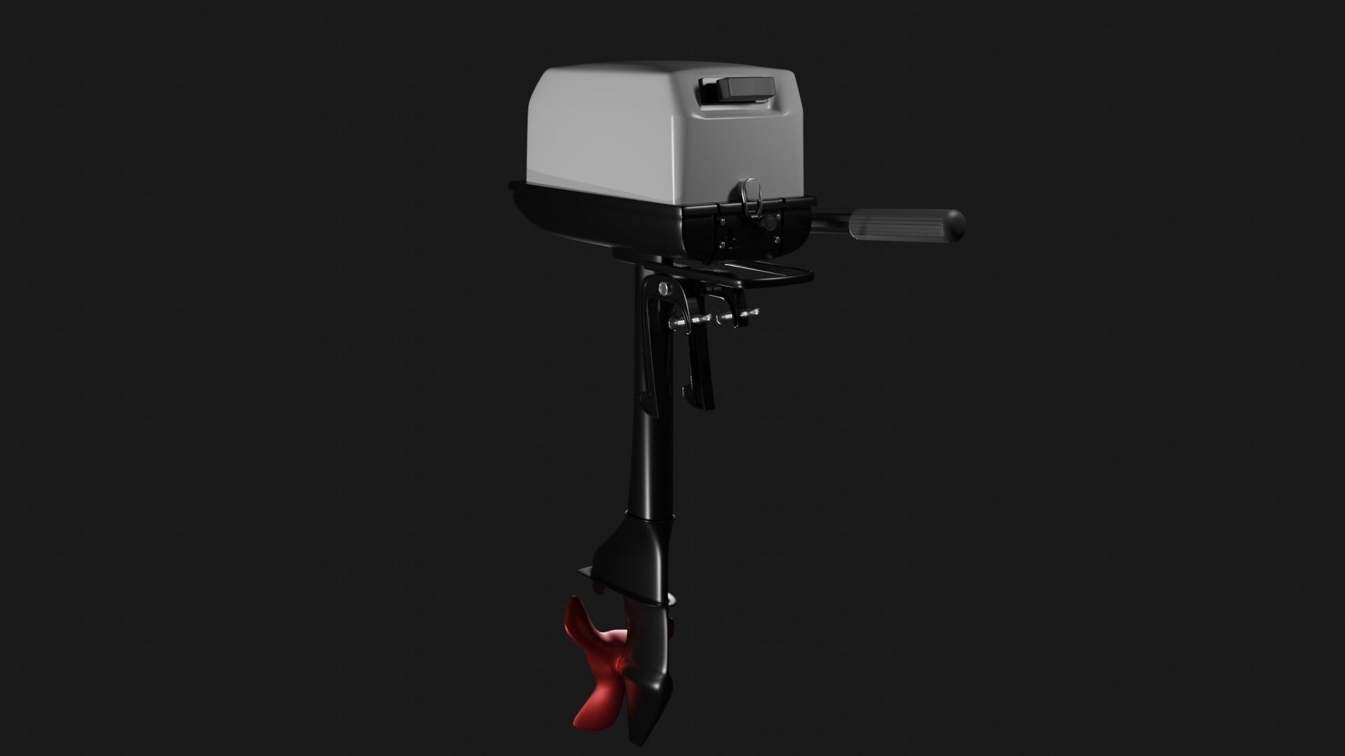 Small Dalmatian fishing boat - Pasara- TOMOS OUTBOARD INCLUDED 3D model ...