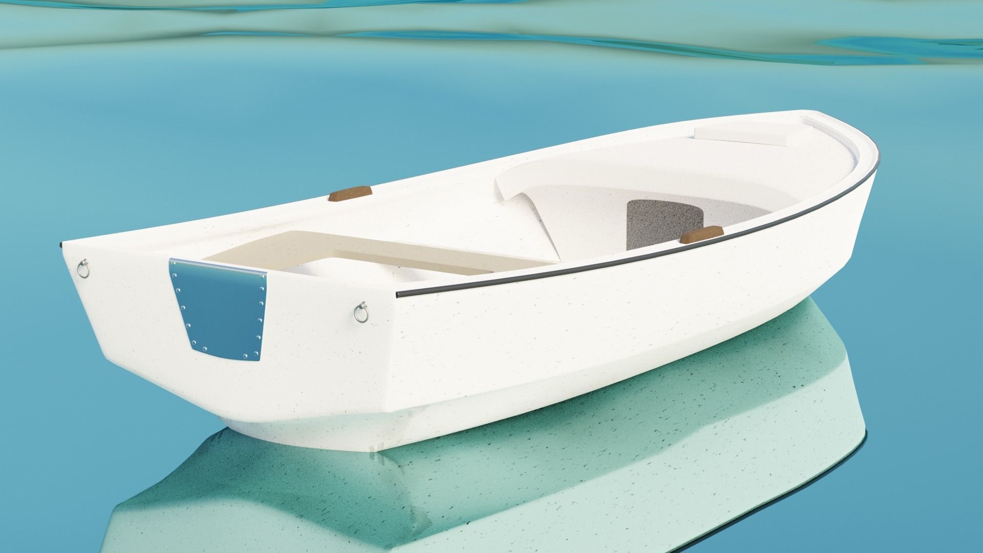 Small Dalmatian fishing boat - Pasara- TOMOS OUTBOARD INCLUDED 3D model ...