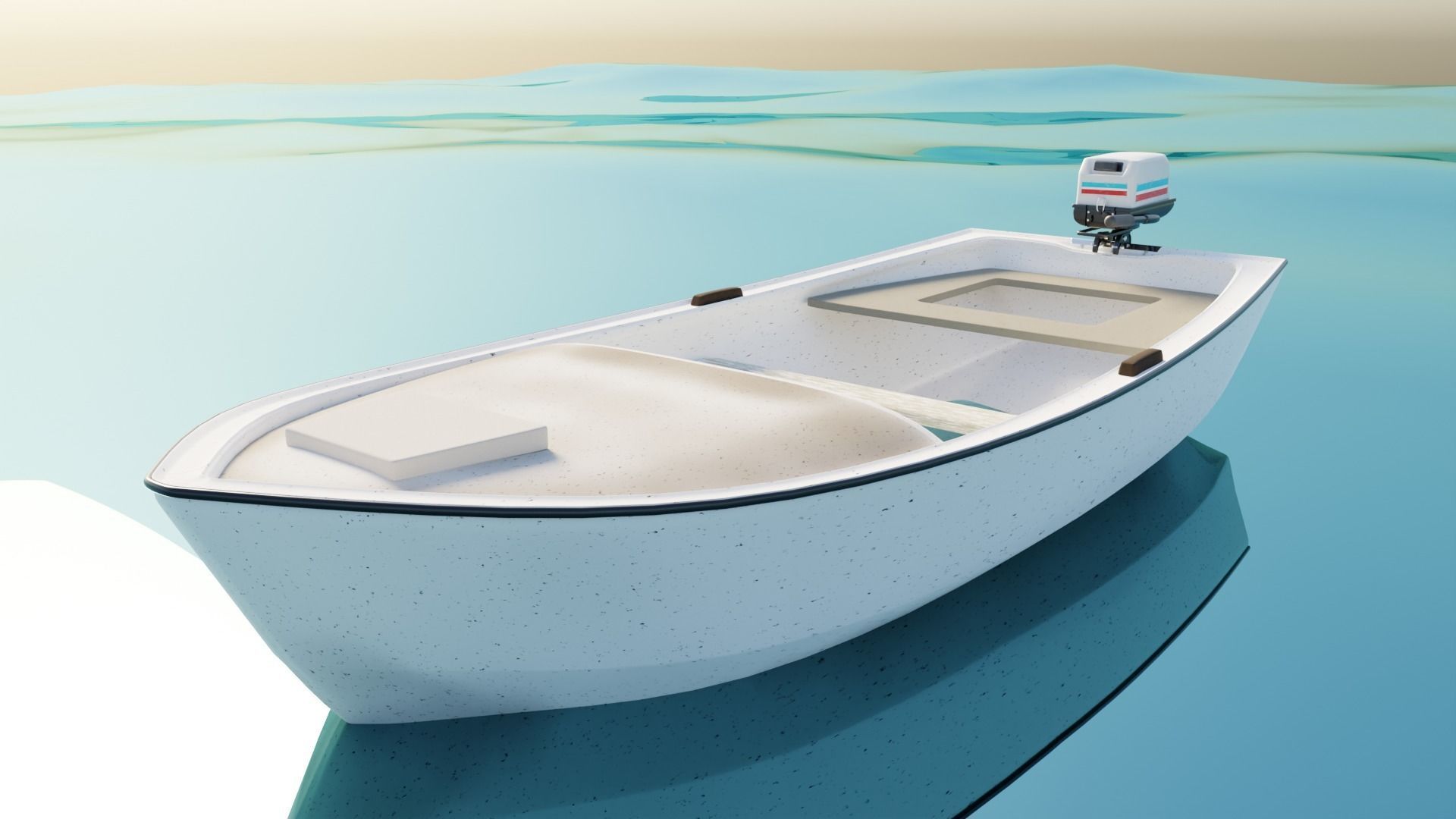 Small Dalmatian fishing boat - Pasara- TOMOS OUTBOARD INCLUDED 3D model ...
